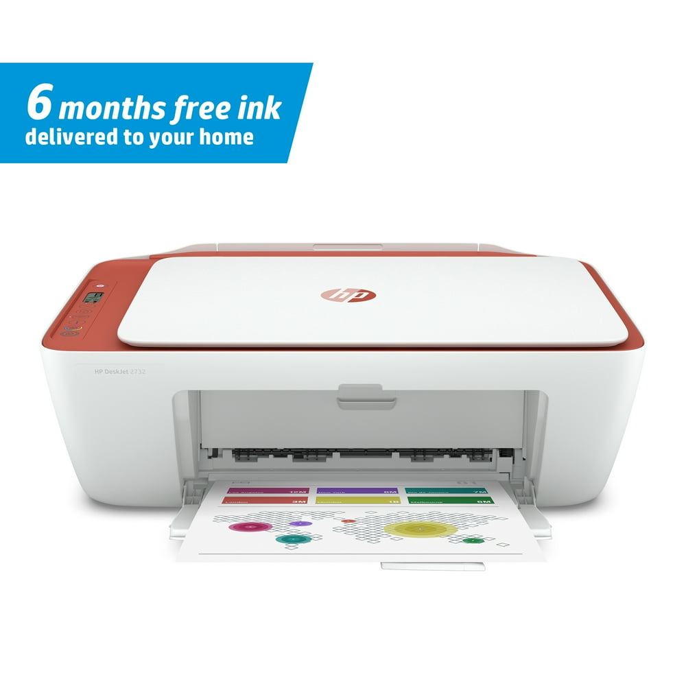 HP DeskJet 2732 Wireless All-in-One Compact Color Inkjet Printer ...