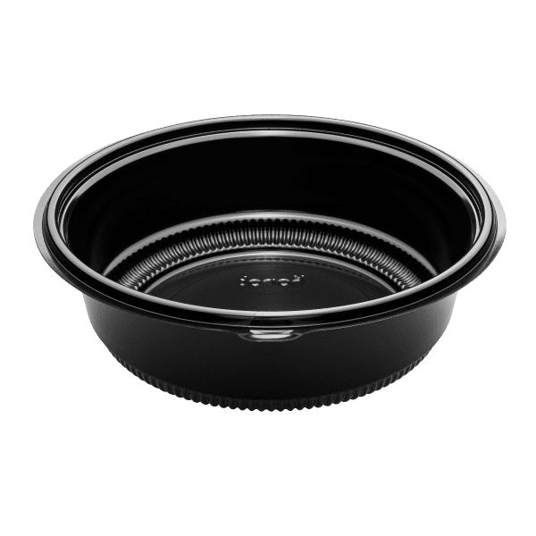 Karat 48 oz. PP Round Microwaveable Container, Black - 150ct - Walmart.com