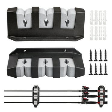 Wall Mounted Fishing Rod Holder, EEEkit EVA Vertical Fishing 6 Rod ...