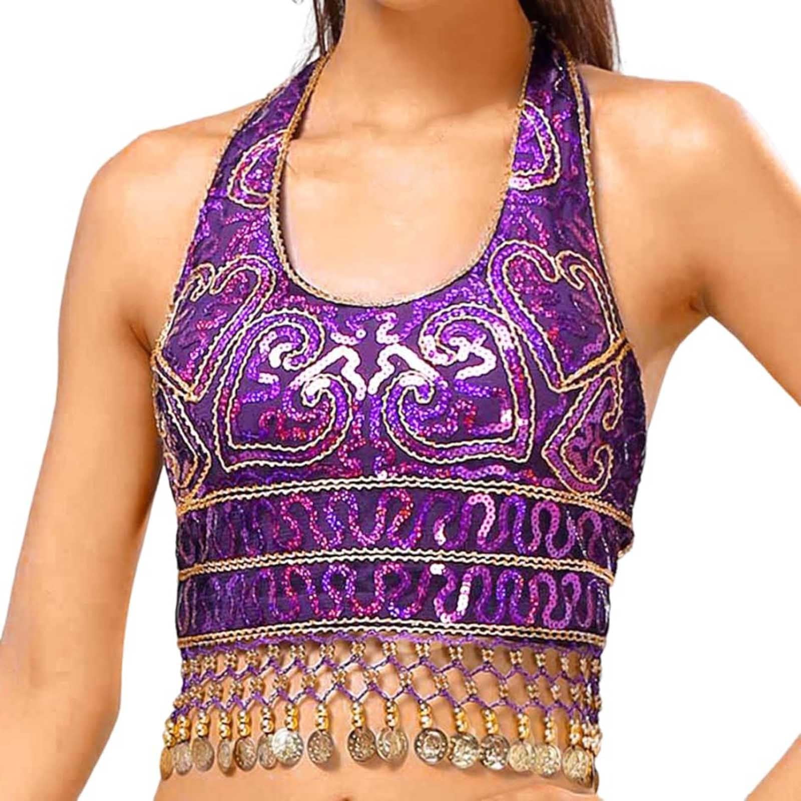 Click here for Visit The Sunlet Store Womens Sequin Crop Top - Be... prices