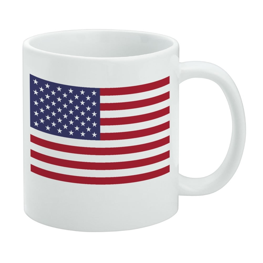 United States of America American USA Flag White Mug - Walmart.com