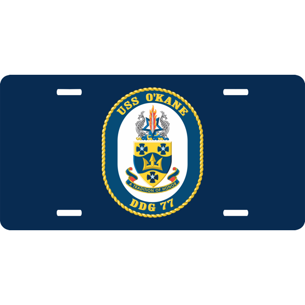 Navy USS OKane DDG-77 License Plate - Walmart.com