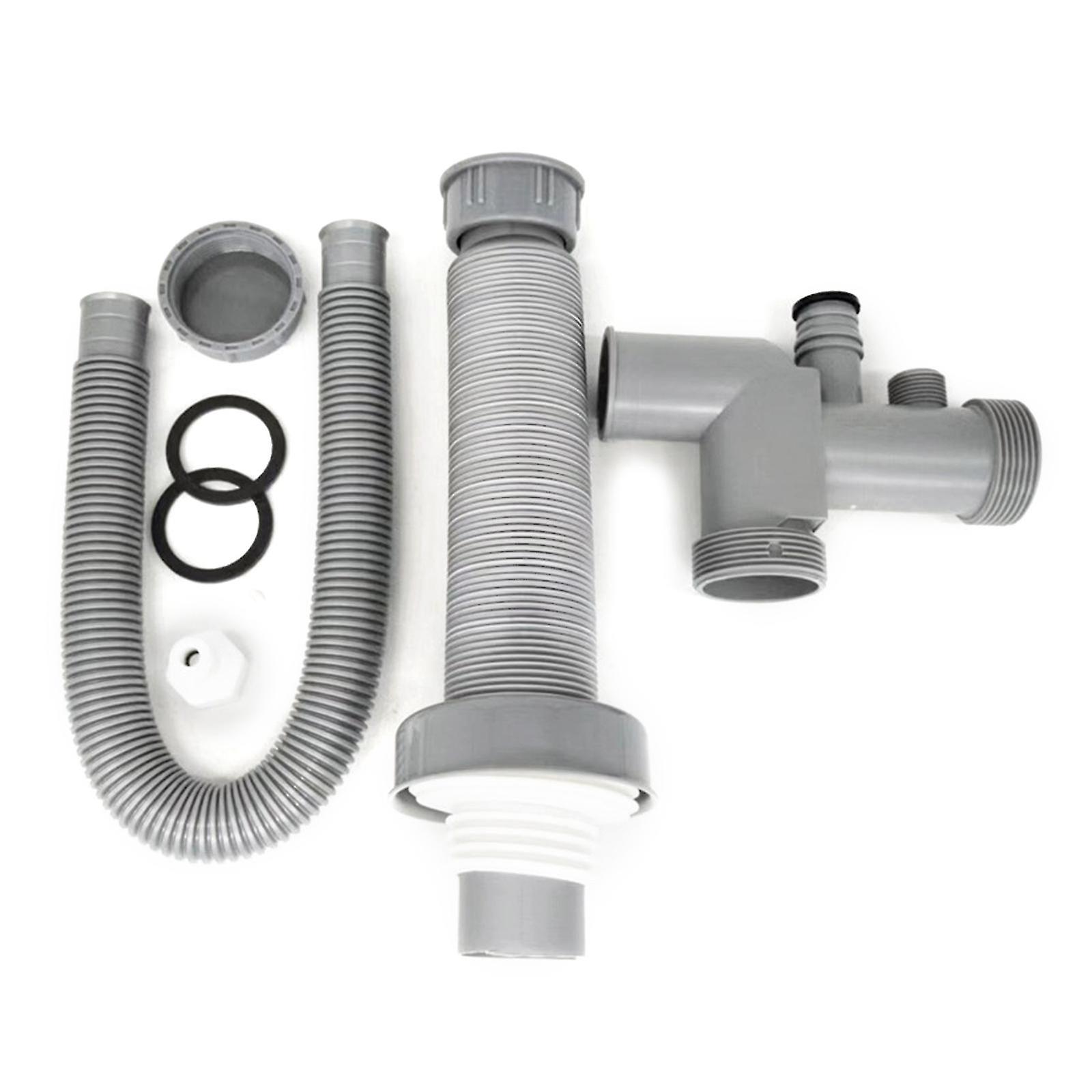 Flexible Sink Drain Pipe With Adapter Expandable Tubular Drain Tubing ...