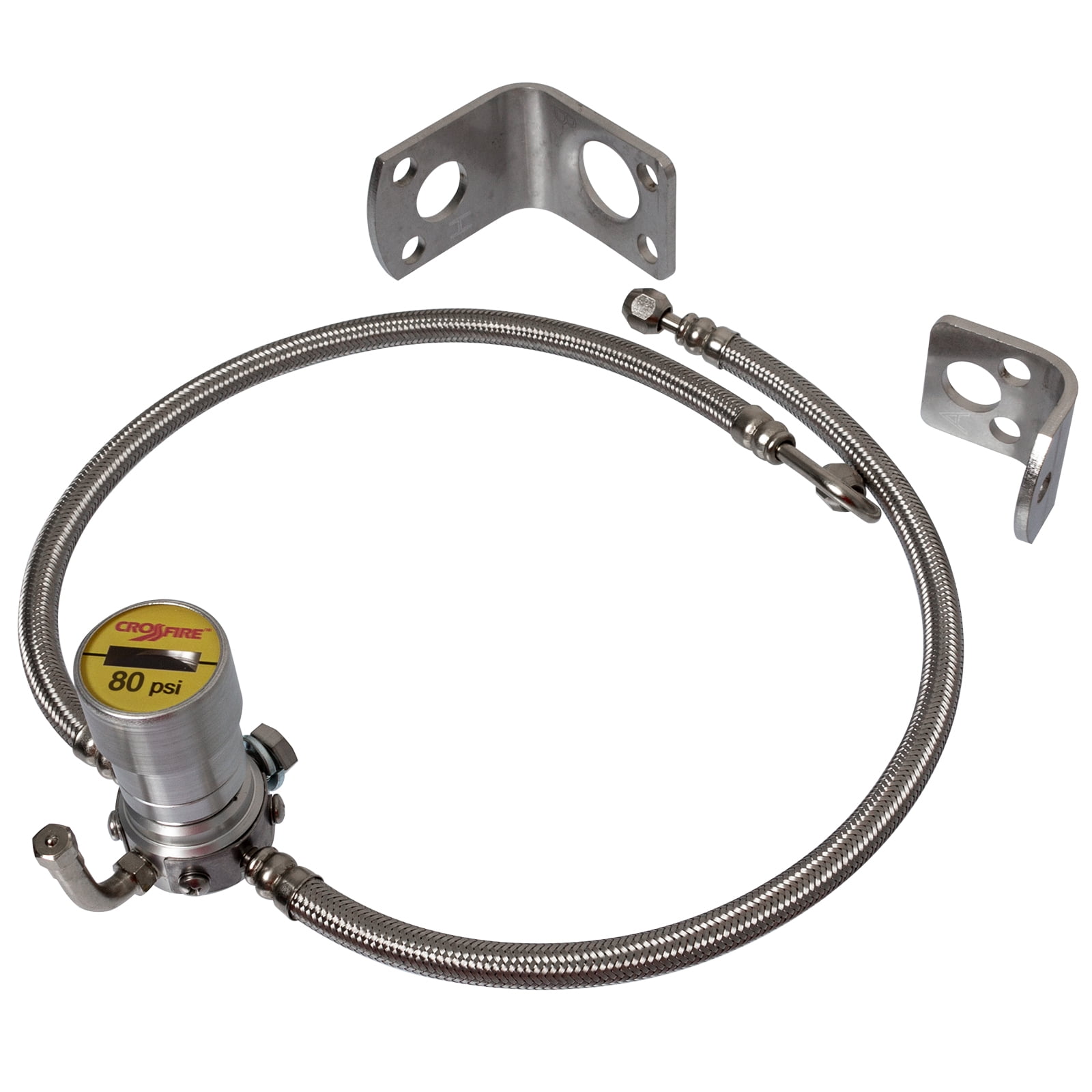 Crossfire Dual Tire Pressure Equalization System, 80 PSI, one per pkg ...