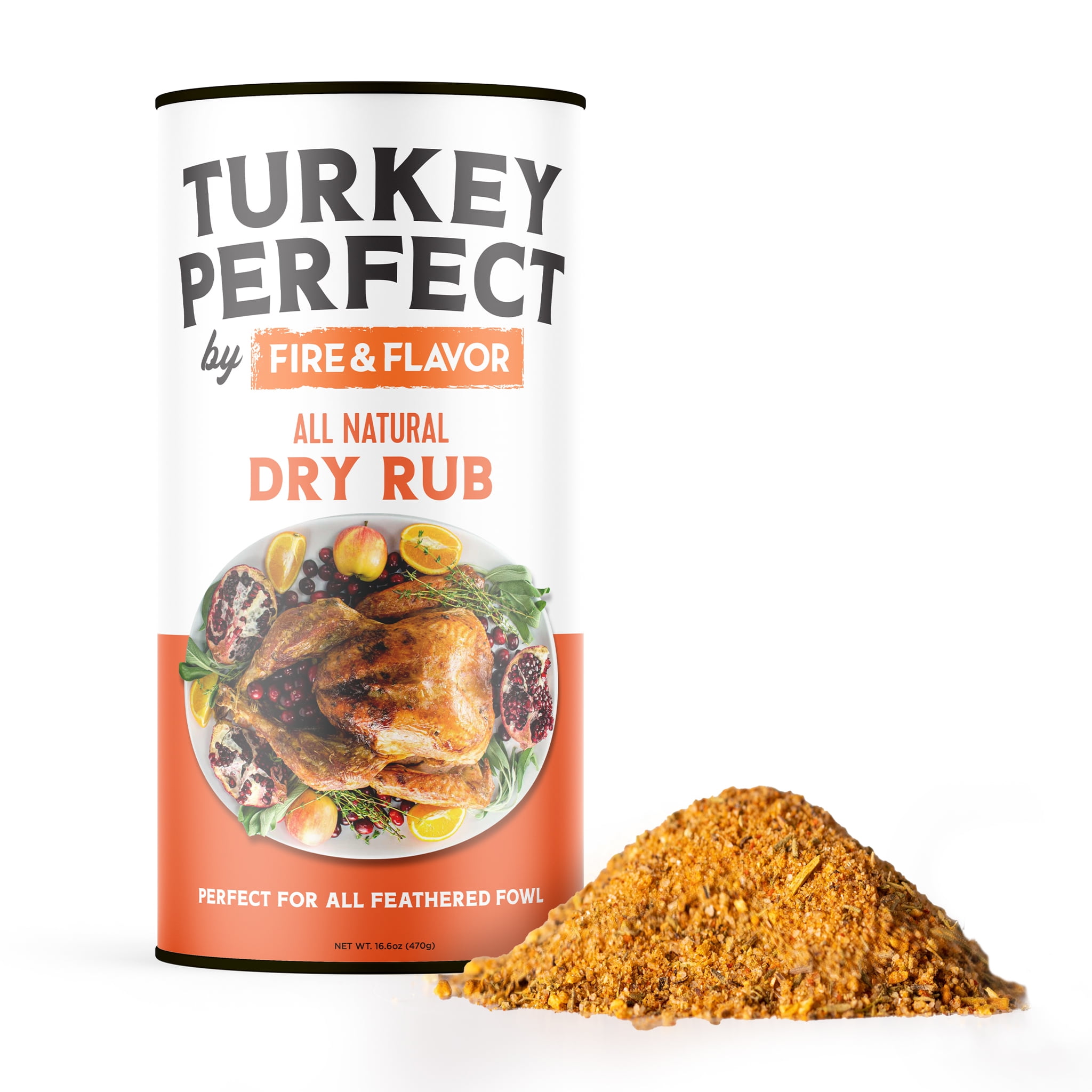 Turkey Perfect by Fire & Flavor FFR115 All Natural Turkey Rub, 8-oz ...