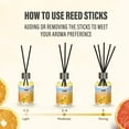 XKLN Reed Diffuser Set 3.4oz, Citrus Essential Oil Diffuser for Home ...