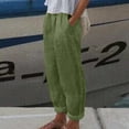 Womens Wide Leg Jeans Linen Capris Mens Capri Pants Linen Overalls For