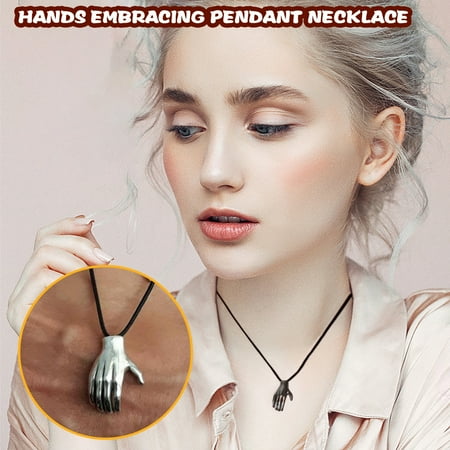 RXIRUCGD Necklace Two Hands H ug Necklace Creative Models Two Hands H ...