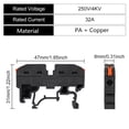 Rail terminal block kit, 30 pieces general compact cable wiring ...