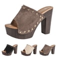 2026 Summer Women's Fish Mouth Sandals With Thick Heel Fine Strap Round ...
