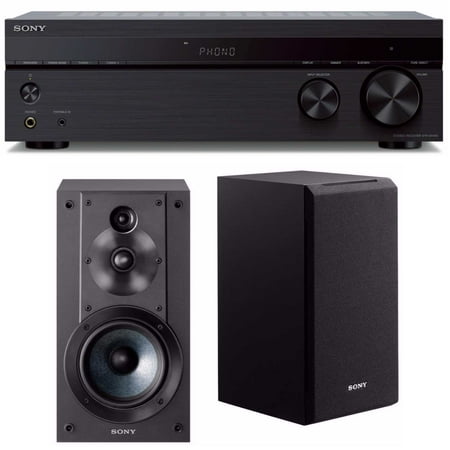 Sony 2 Channel Stereo Receiver with Sony 3-Way 3-Driver Speaker System ...