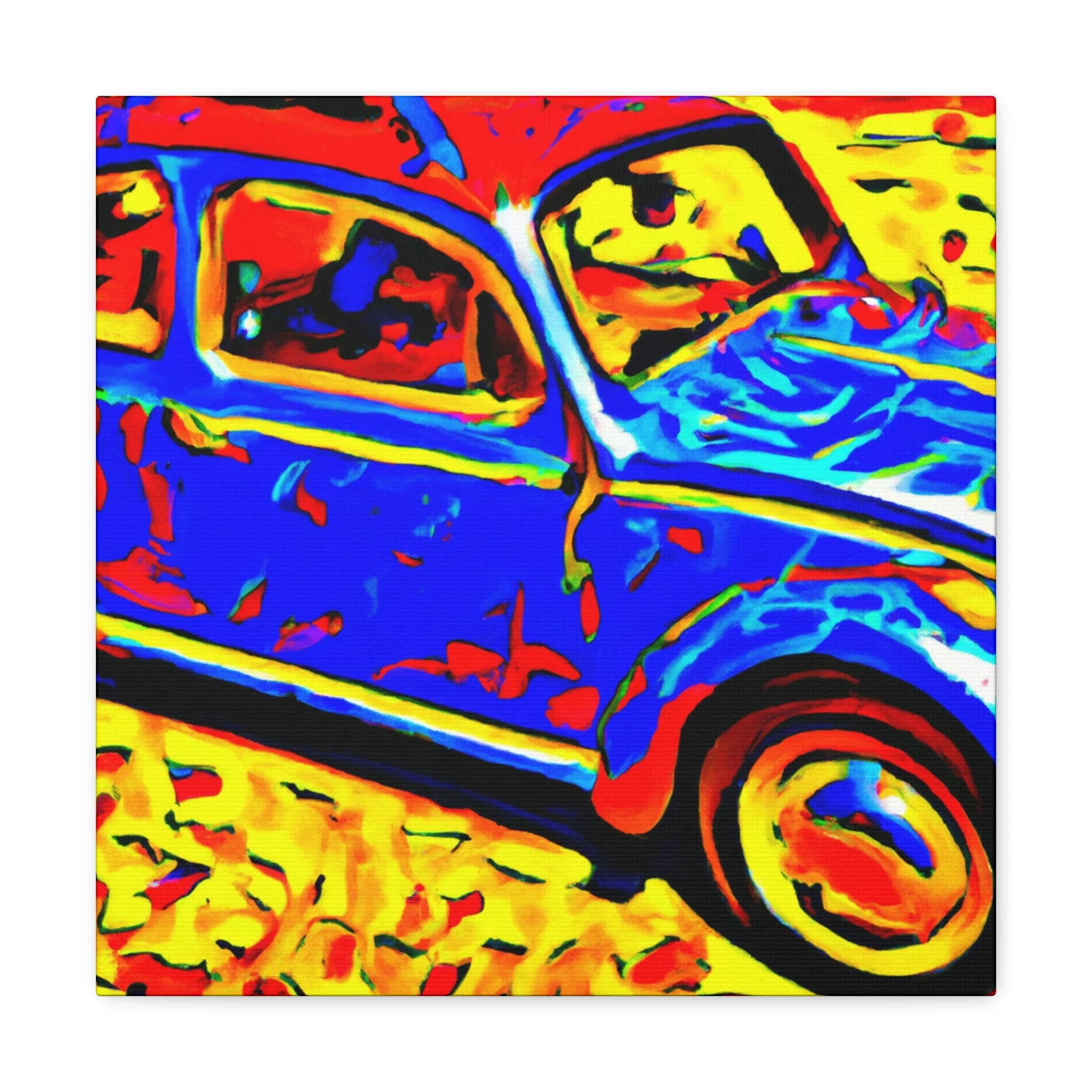 Classic Car Pop Art - Canvas - Walmart.com