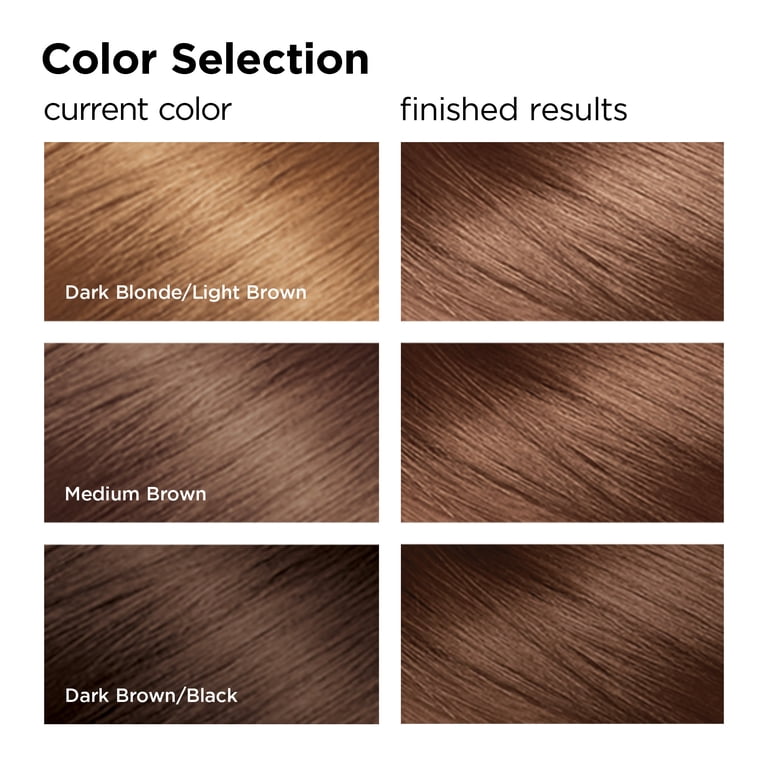 Medium Brown Hair Dye Chart