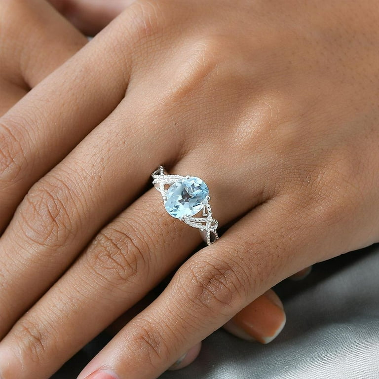 Beautiful Blue Promise Rings