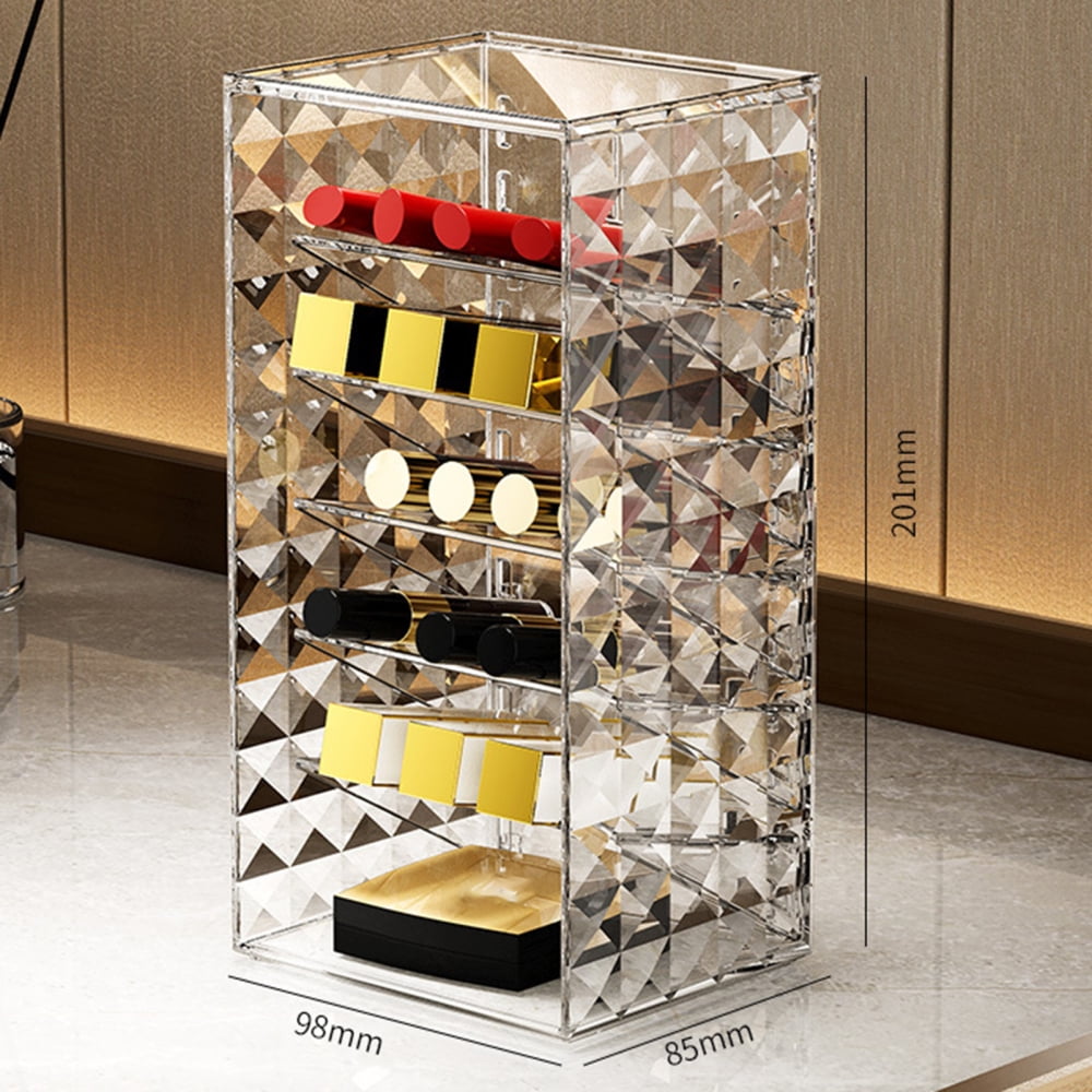 Clear Makeup Palette Organizer Divided Sections Stand Rack for Makeup ...