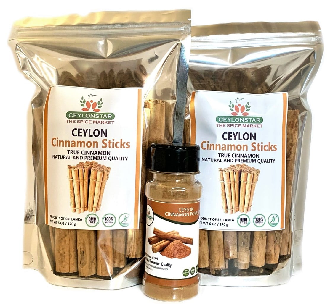 Pure CEYLON cinnamon sticks 12 0z/340 g .with 50g Ceylon cinnamon ...