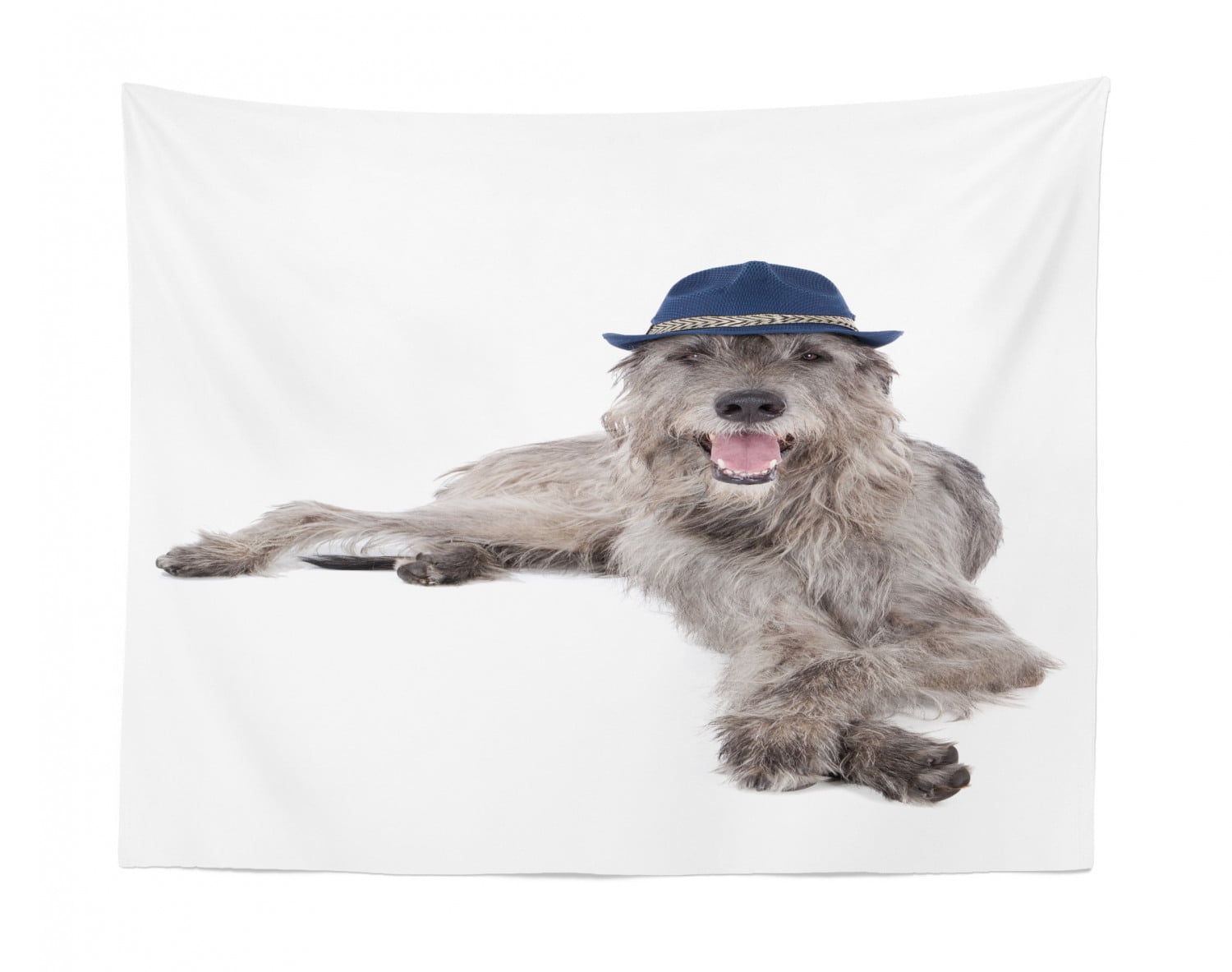 Irish Wolfhound Tapestry, Substantial Sized Sight-Hound Furry Animal ...
