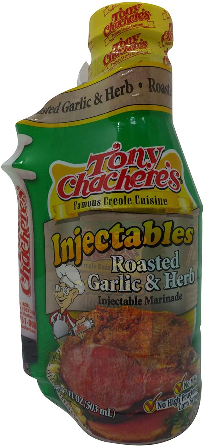 Tony Chacheres Marinade Roasted Garlic & Herb W/ Injector - 17 oz ...