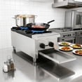 Commercial Gas Stove with 2 Burners, Propane and Natural Gas Countertop ...