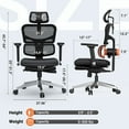 TOPCHANCES High Back Office Chair, Ergonomic Desk Chair with Armrest ...