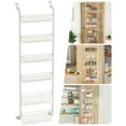 HUKOER Over the Door Pantry Organizer Shelf 6-Tier Metal Pantry Door ...