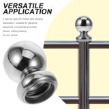 HEMOTON Stair Railing Ball Stainless Steel Handrail Finial Ball ...