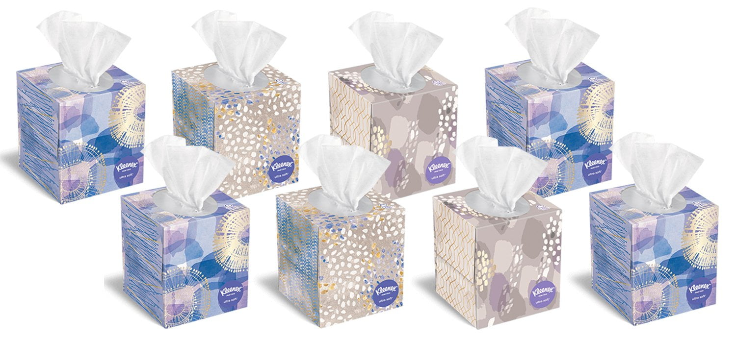 Kleenex Ultra Soft Tissues, 85 Count Each - BLUE - Walmart.com