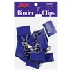 JAM Paper Binder Clips, Peach & Blue Honeycomb, 10/Pack, Small, 19mm ...