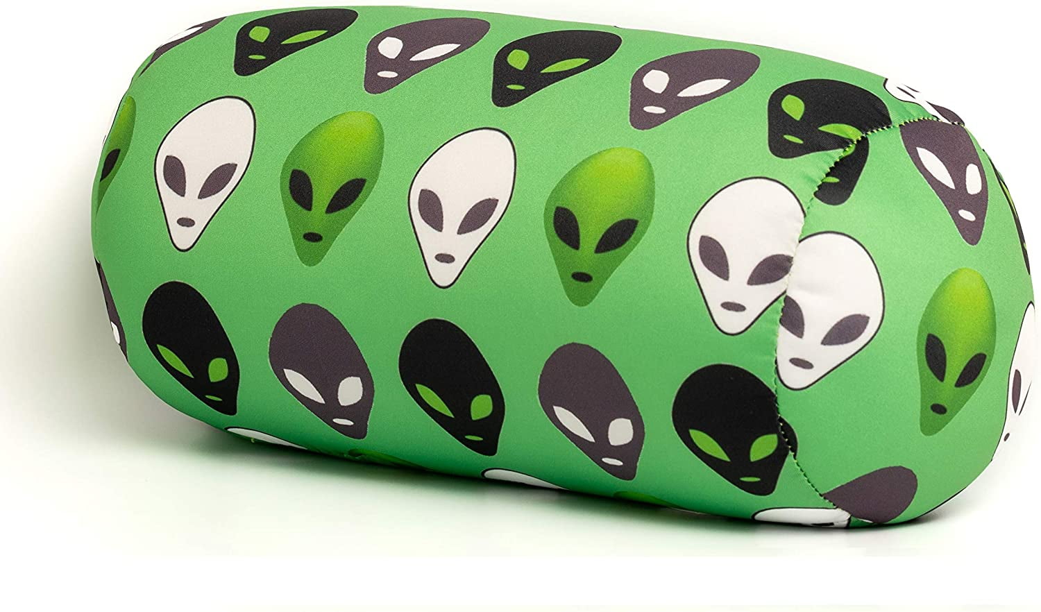 Mushy Pillows Gray Alien Microbead Cylindrical Roll Pillow Soft and ...