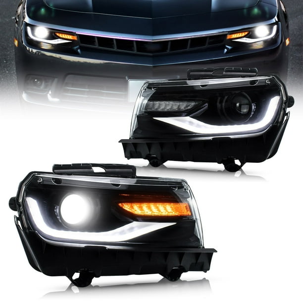 VLAND Dual Beam Headlights for Chevrolet Chevy Camaro 2014-2015 (Bulbs ...