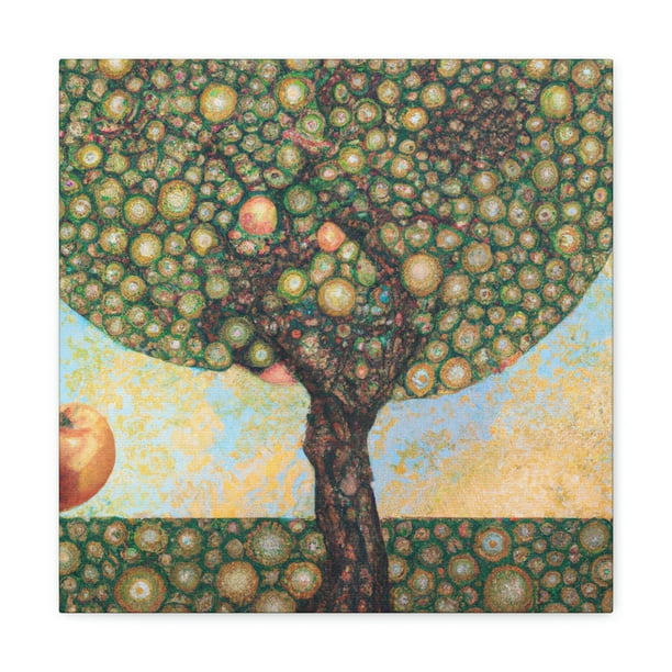 Apple Tree Pointillism - Canvas - Walmart.com