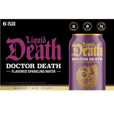 Liquid Death Sparkling Water, Cereal Criminal 12oz. Cans (6-Pack ...