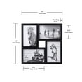 Malden 4x6 Black Picture Frame - Displays Multiple 4-Opening Collage ...