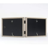 5x7 Hinged Double (Horizontal) Gray Wood Picture Frame - Gallery ...