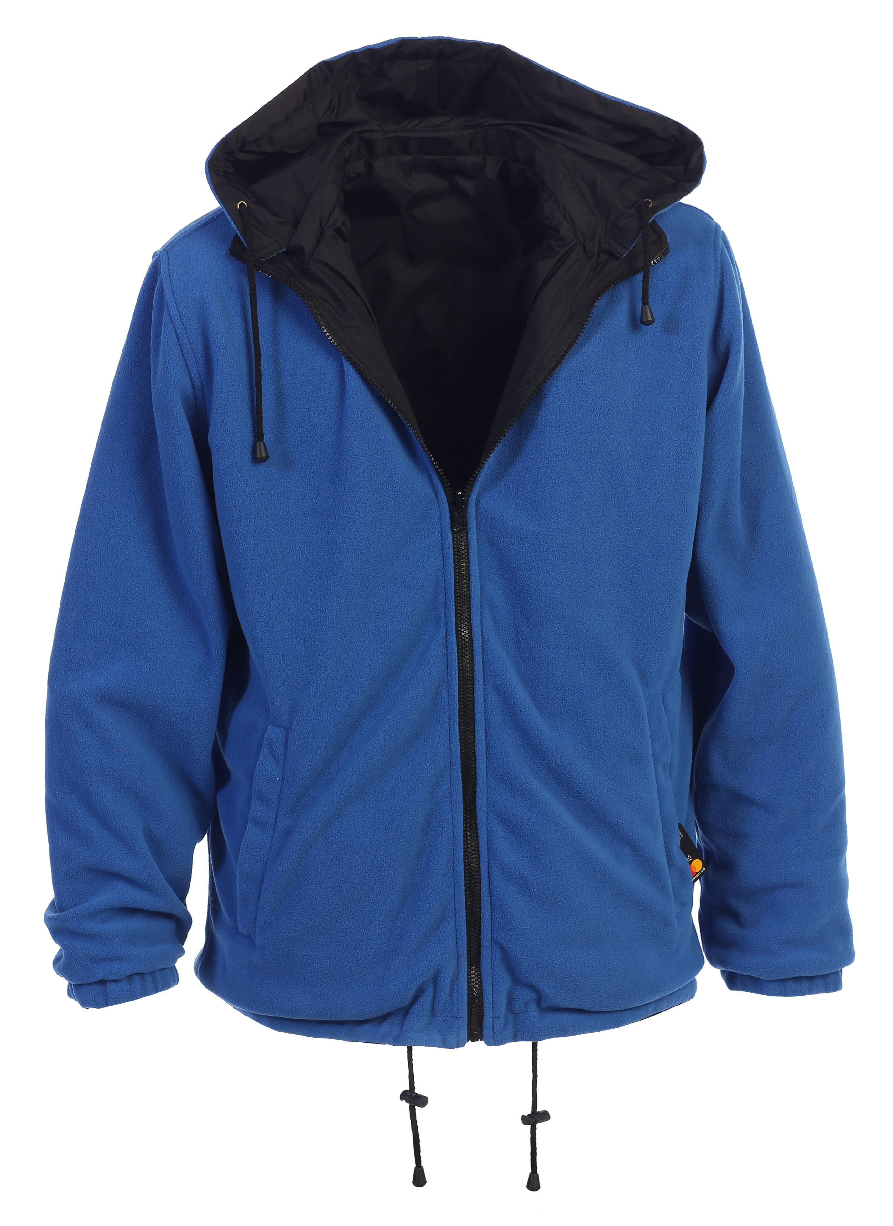 Gioberti Men's Reversible Rain Jacket with Polar Fleece Lining ...