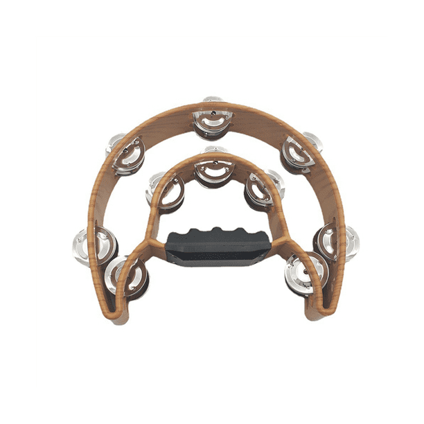 Handbell Clap Drum, Percussion Double Row Adult Tambourine Percussion ...