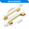 Cabinet Pulls 6-1/4 Inch Hole Spacing Wide Base Kitchen Cabinet Handles ...