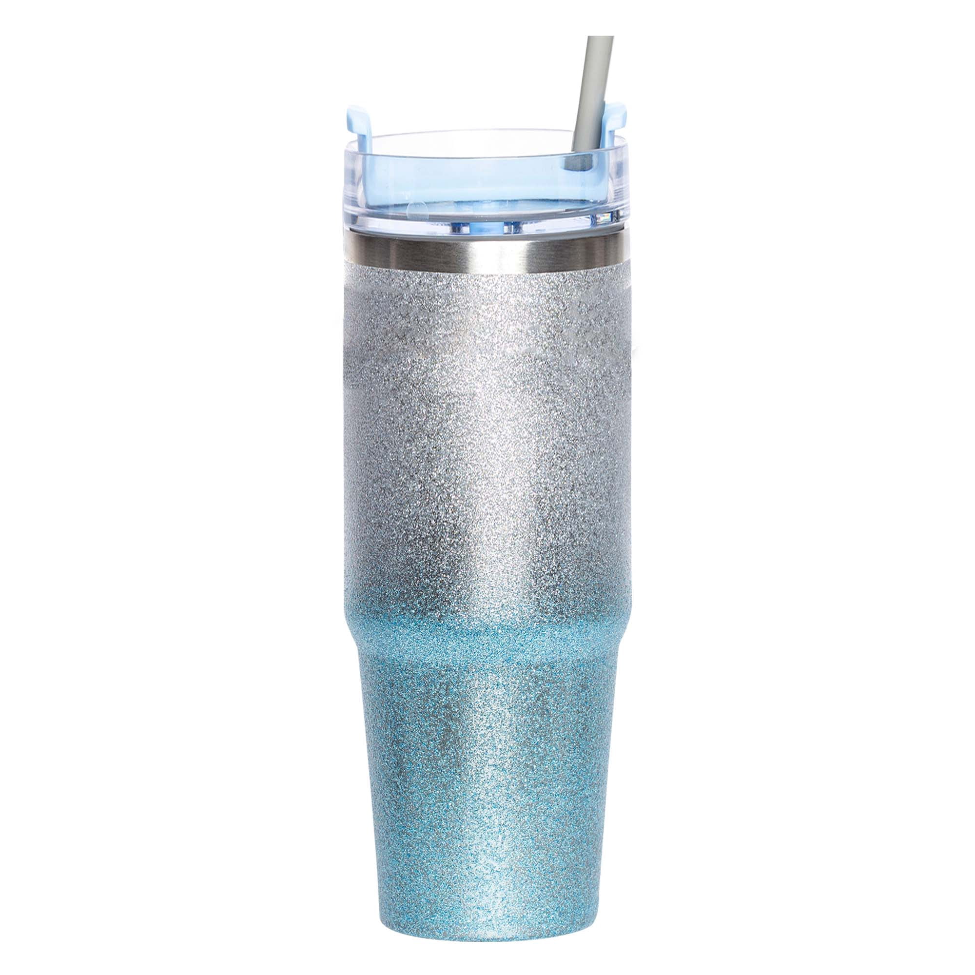 Termo con glitter, insulado al vacío, con tapa enroscable. Incluye ...