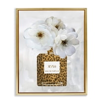 Stupell Industries Leopard Print Perfume Bottle Glam White Spring ...