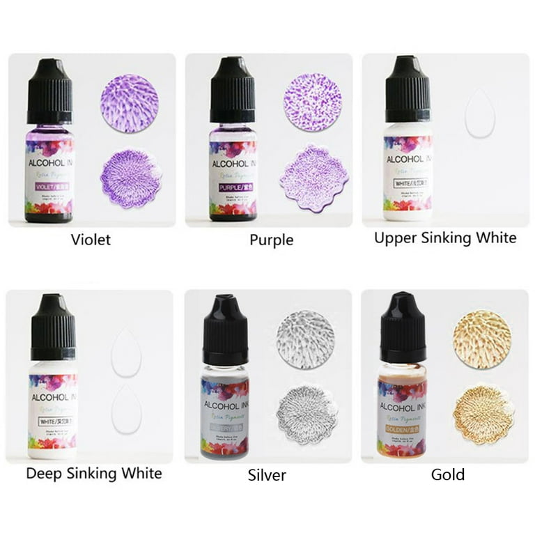 Alcohol Inks Alcohol Ink Set Opaque Alcohol Pigment Resin Dye Self ...