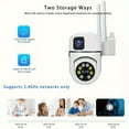 SUGARMOM Wireless Safety Camera Dual Lens Rotating Pan Tilt Night ...