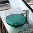 MR Direct 601 Emerald Vessel Sink Ensemble with a Brushed Nickel finish ...