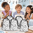 24 Music Notes Gift Bags Goobag Black White 8 X 12'' - Walmart.com