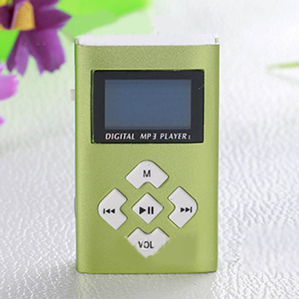 Tools MP3 Walkman Push-button Type TF Card Walkman 3.5mm ABS Aluminum ...