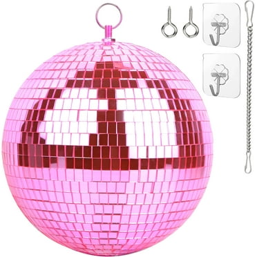 JZSDB 8-Inch Silver Mirror Disco Ball - Decorative Piece for Parties ...