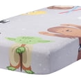 Lambs & Ivy Star Wars Galaxy Cotton Fitted Crib Sheet, 52x28, Yoda ...