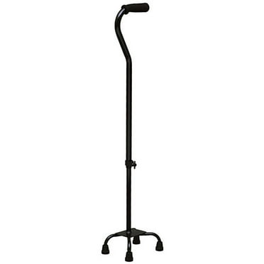 Hugo Adjustable Quad Cane for Right or Left Hand Use, Rose, Small Base ...