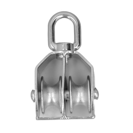 Lifting Rope Block, 304 Stainless Steel Double Wheel Pulley For Yachts ...