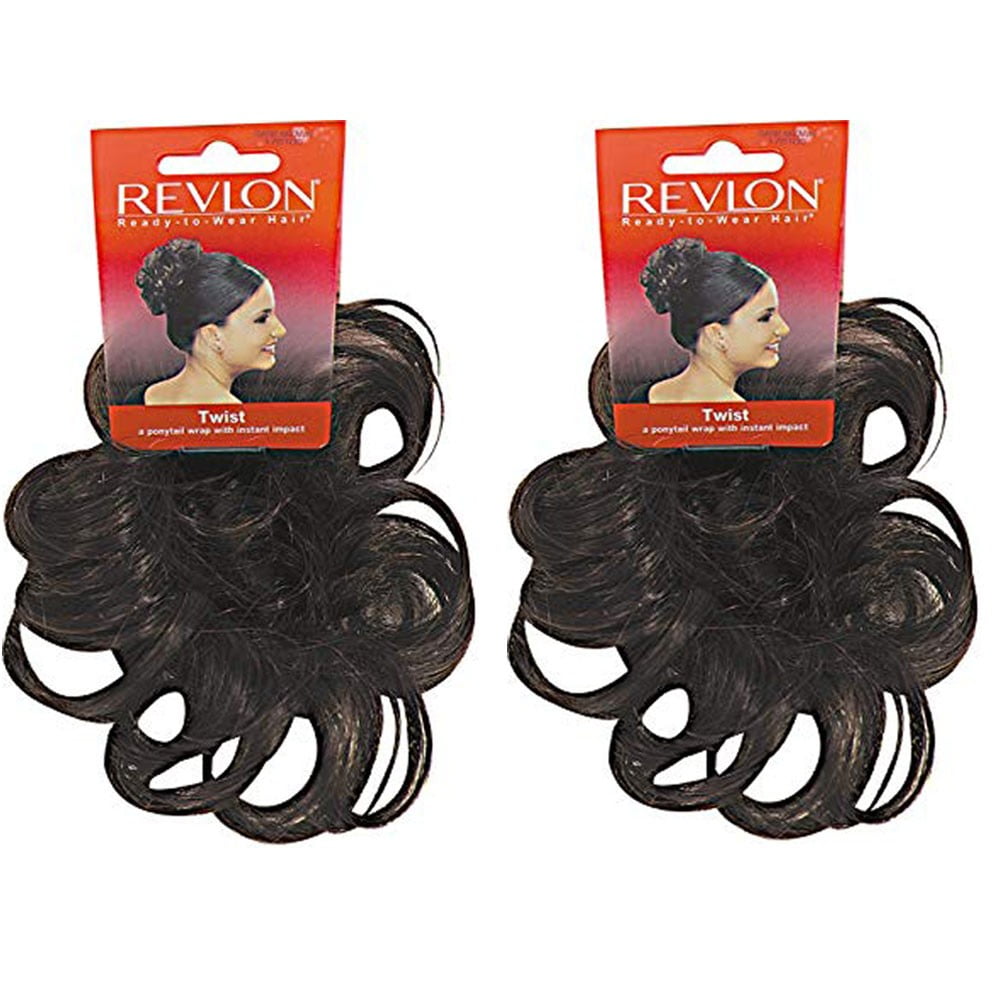 Twist Wrap Color Dark Brown (Pair of 2) - Revlon Hairpiece Short Loose ...