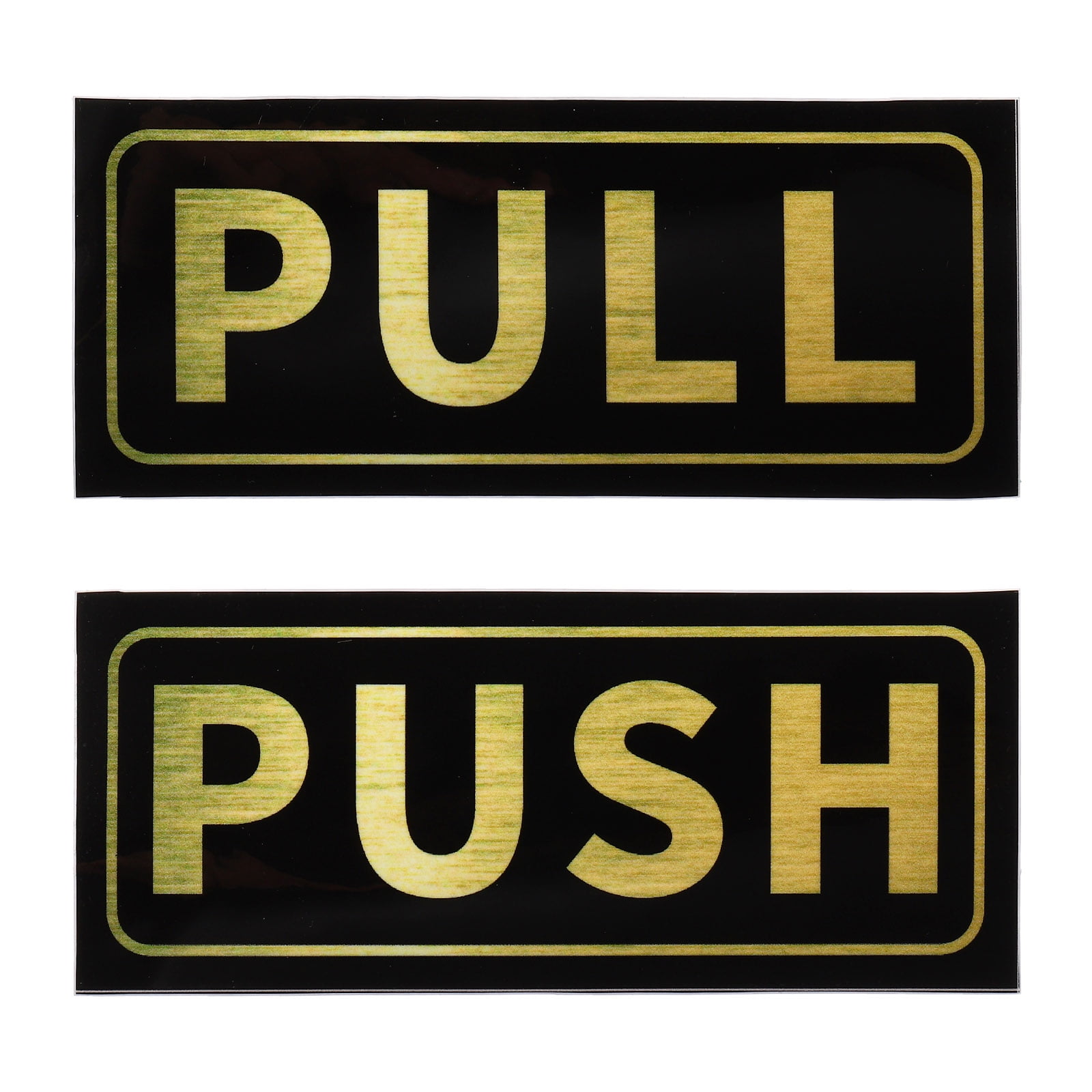 Click here for Unique Bargains Push Pull Door Sign 2x5 Pvc Adhesi... prices